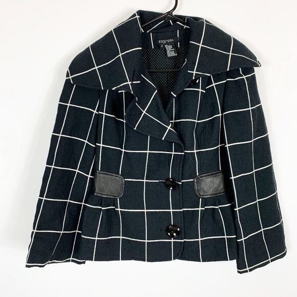 Etcetera | Jackets & Coats | Etcetera Jacket Blazer 2 Black White ...